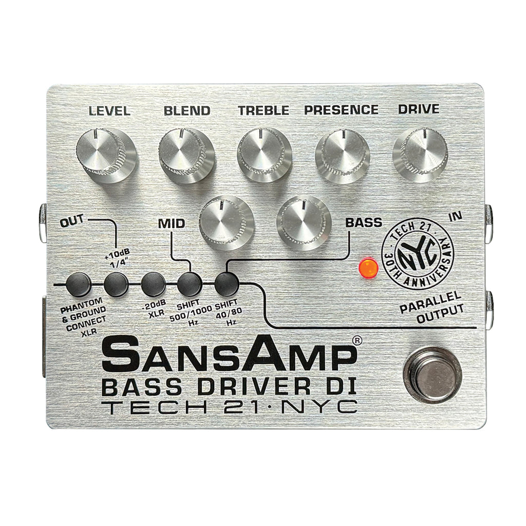 Tech 21 SansAmp Bass Driver DI 30th Anniversary Ltd Ed #BSDR-30 – Music ...