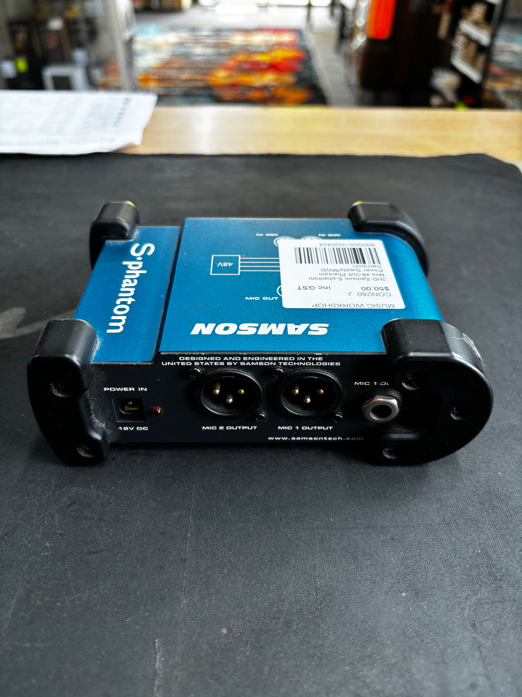 2HD Samson S-phantom Mini 48-Volt Phantom Power Supply – Music Workshop ...