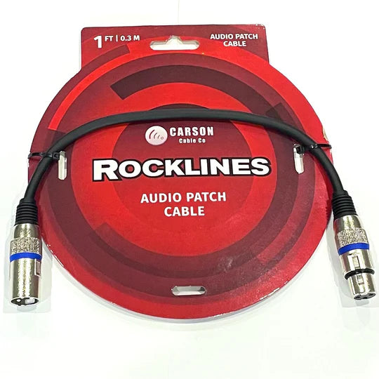 CARSON ROCKLINES 1ft AUDIO CABLE – Music Workshop Retail